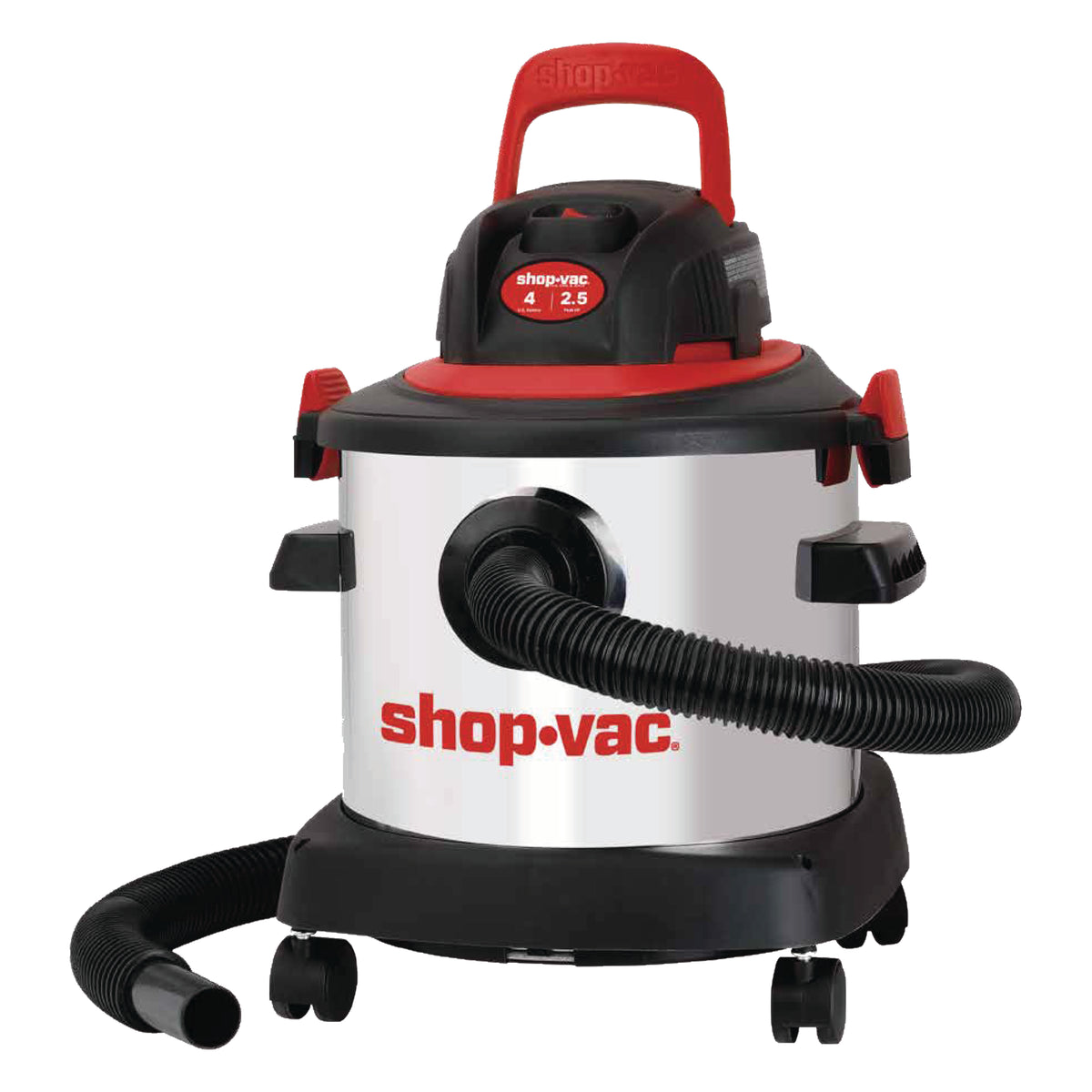 Shop-Vac 4 Gallon 2.5 Peak HP Stainless Steel Wet/Dry Vac | Shop-Vac Store
