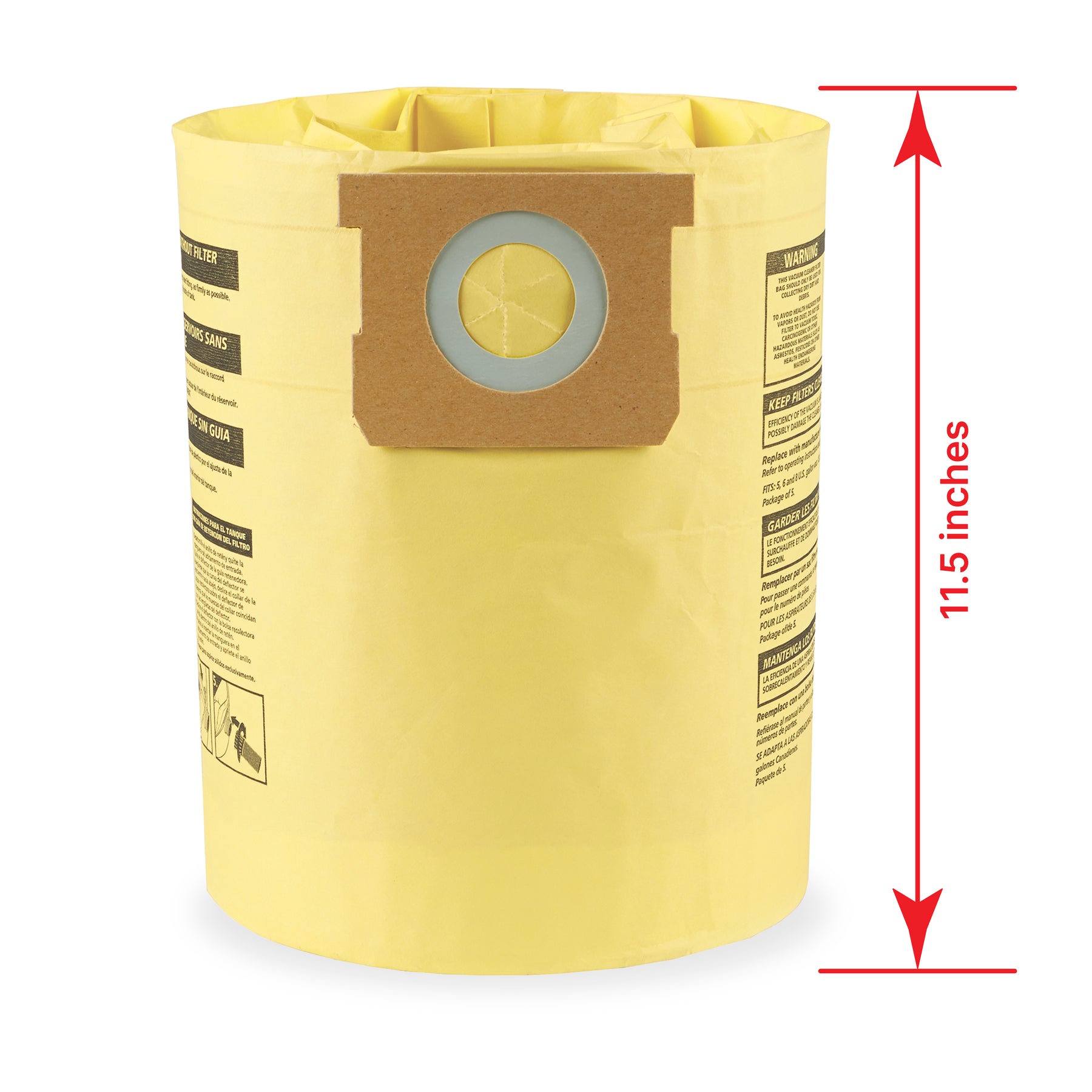 Shop-Vac 5-8 Gallon High Efficiency Disposable Filter Bags | Shop-Vac Store