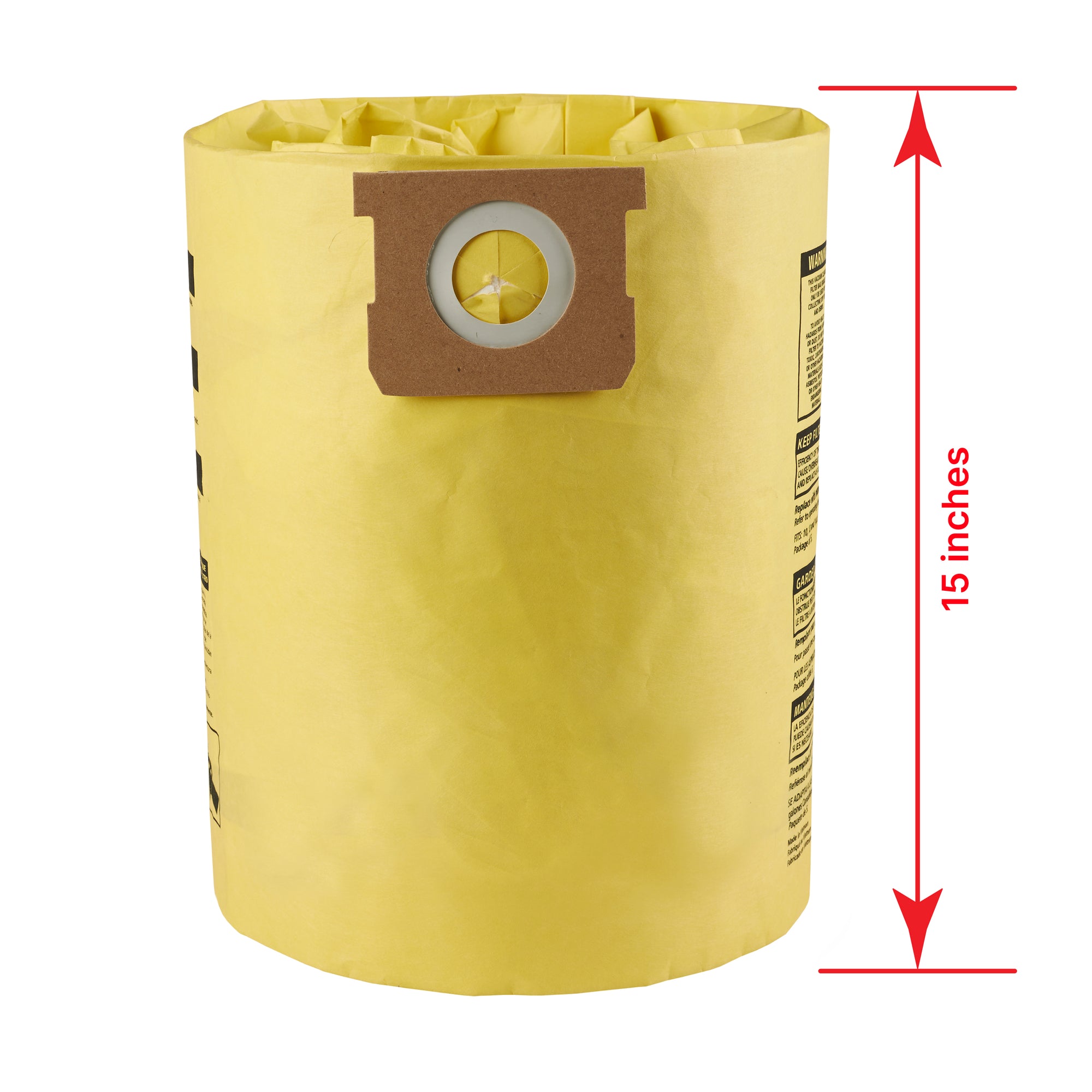 Shop-Vac® 10-14 Gallon High Efficiency Disposable Filter Bags (5 pack ...