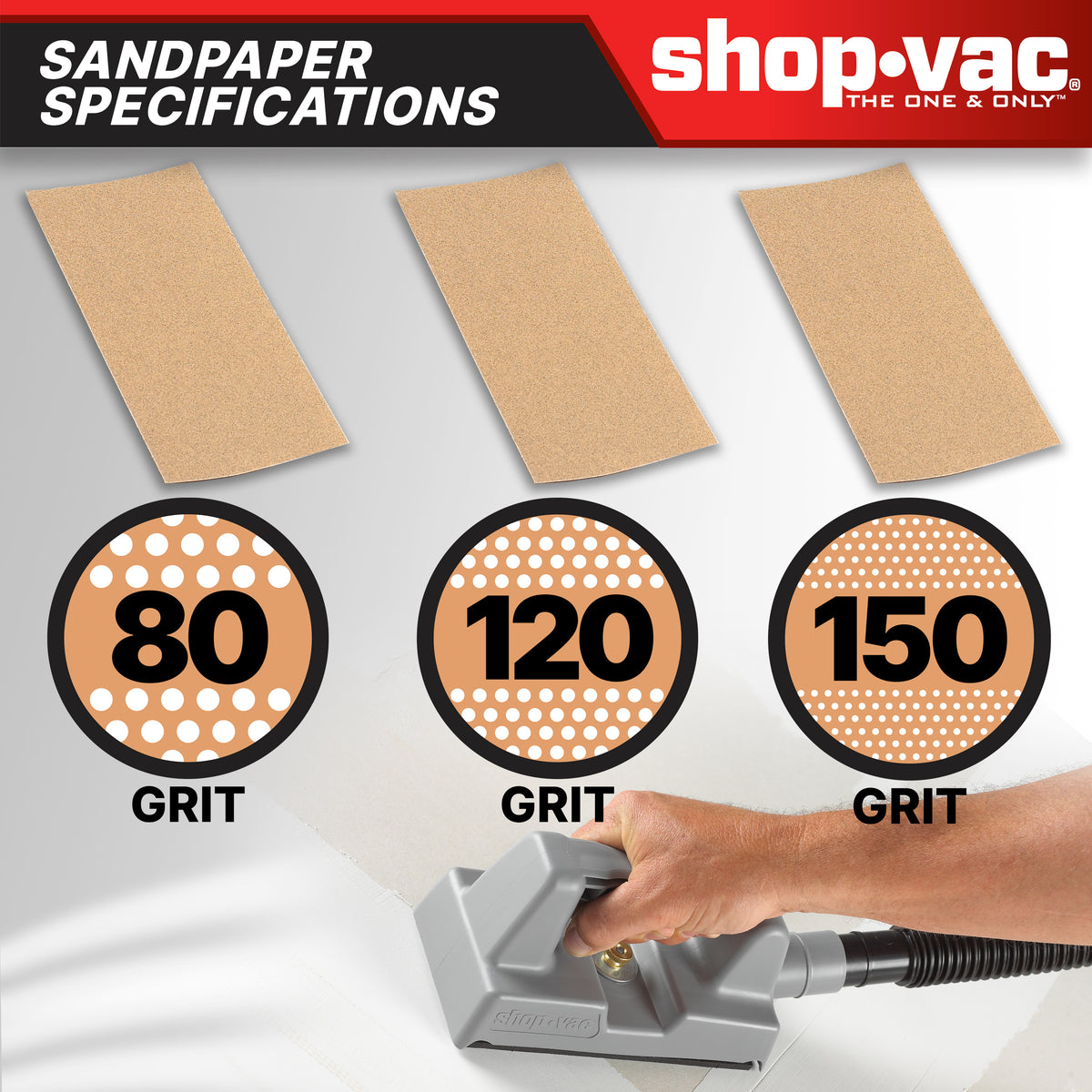 Shop-Vac® 1-1/4-inch diameter Dustless Hand Sander | Shop-Vac Store